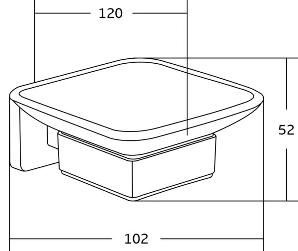 Mexen příslušenství, ASIS držák na mýdlo, černá, 7017639-70
