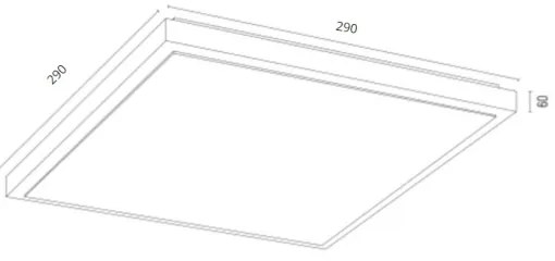 Argon 7167 - Stropní svítidlo CARLSON 2xE27/15W/230V 29x29 cm zlatá