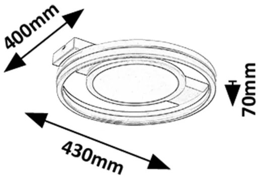 Rabalux 71401 - LED Stm. stropní svítidlo SHIRIN LED/40W/230V 3000-6500K + DO