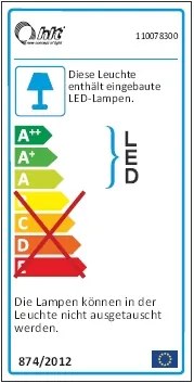 Obývací stěna Omega, starý dub/bílá, s osvětlením