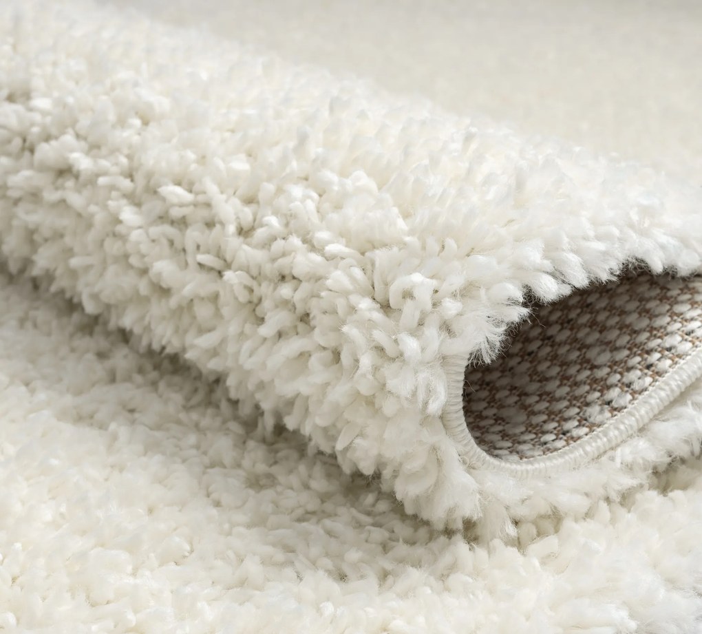 My Flair, Běhoun My Shaggy creme, 80x300, bílá, chodba / předsíň
