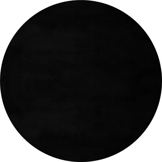 Obsession, Kusový koberec Cha Cha 535 black kruh, 80x80 (průměr) kruh, černá, ložnice