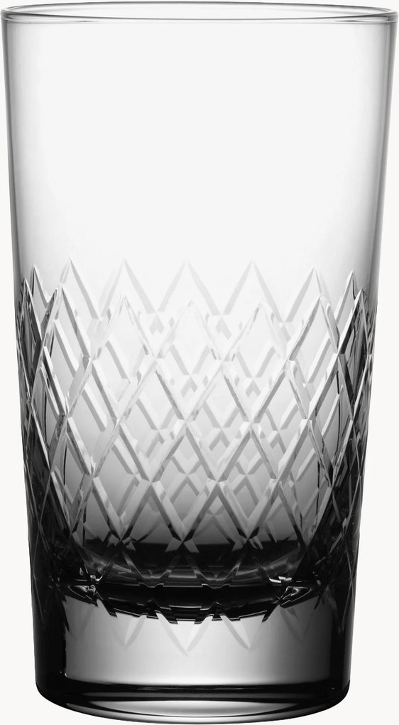 Sada ručně foukaných křišťálových sklenic Lattice, 4 díly