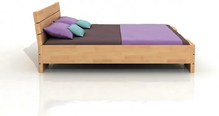 Buková postel s úložným prostorem - Sandemo   ,  120x200 cm