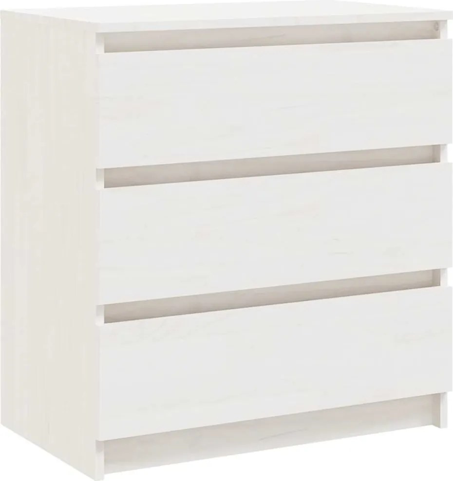 Noční stolky 2 ks bílé 60 x 36 x 64 cm masivní borovice 3093548