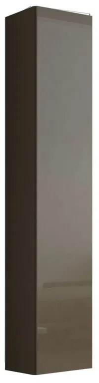 Vysoká závěsná skříňka Zigo 180, Barva: černý / wotan