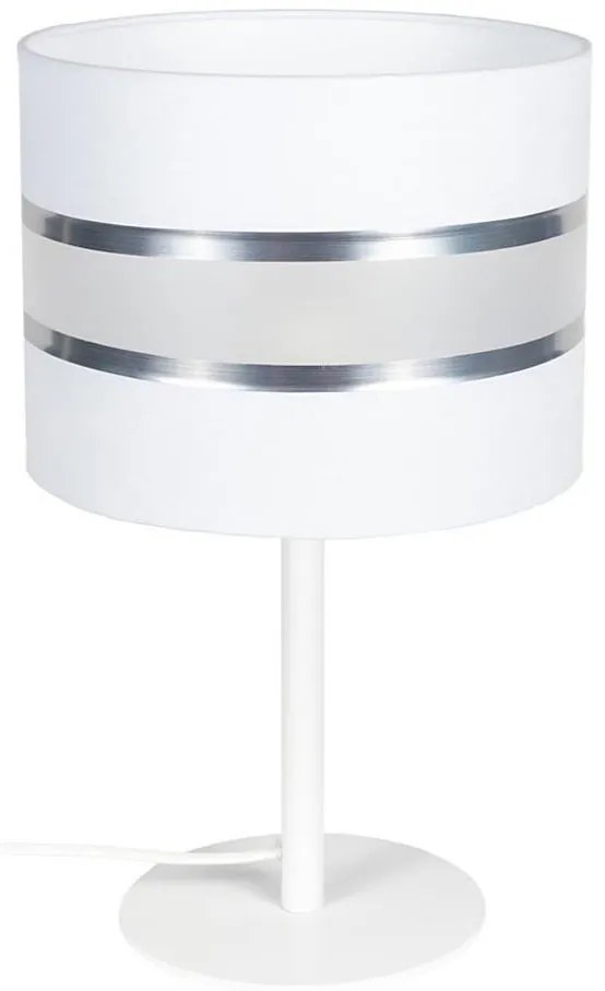Stolní lampa CORAL 1xE27/60W/230V bílá