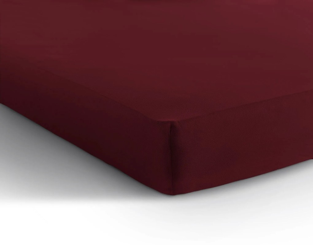 Dreamhouse Prostěradlo Jersey Bordeaux Velikost: 190/200 x 200/220