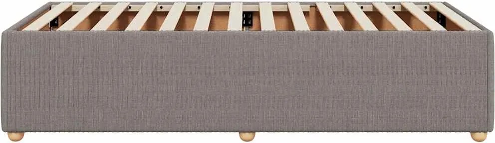 Rám postele bez matrací taupe 90x200 cm textil 3284911