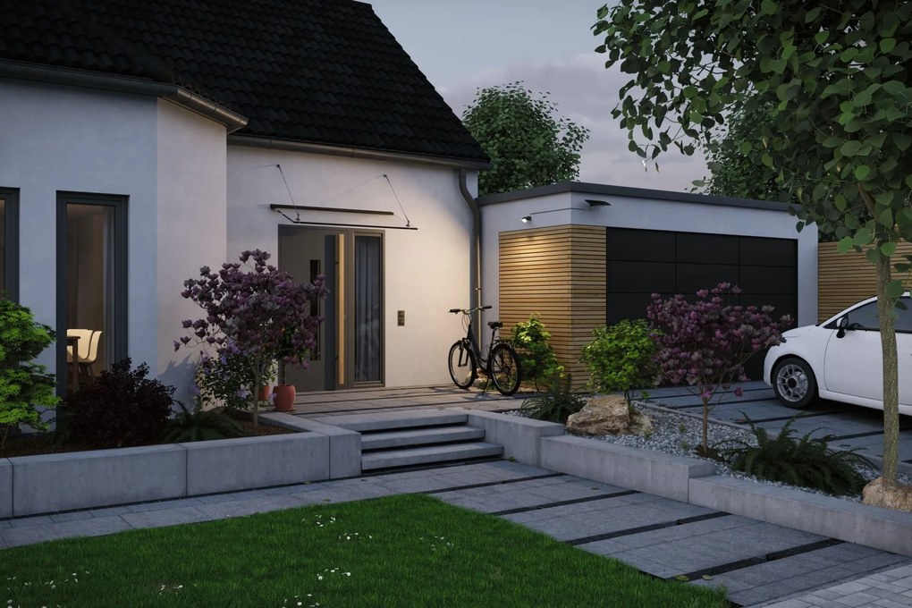 P 95706 Solární reflektor Smart Home Zigbee 3.0 Flotas Zigbee IP65 3000K antracit - PAULMANN