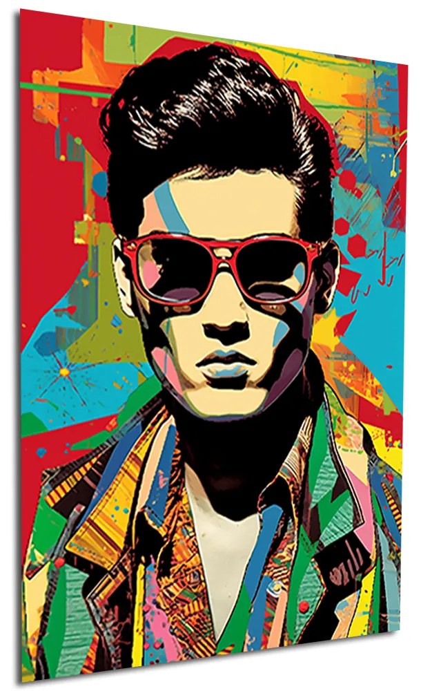 Obraz Elvis Presley Pop art Rozměr: 60 x 90 cm