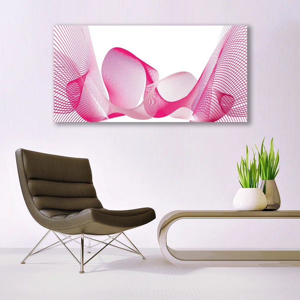 Plexisklo-obraz Abstrakce Čáry Vlny Umění 120x60 cm