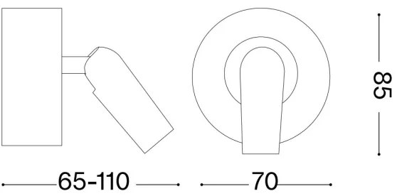 Ideal Lux - LED Nástěnné bodové svítidlo BEAN LED/3W/230V CRI 90 lesklý chrom