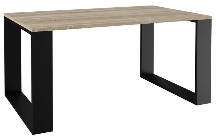 Konferenční stolek MODERN dub sonoma/černá