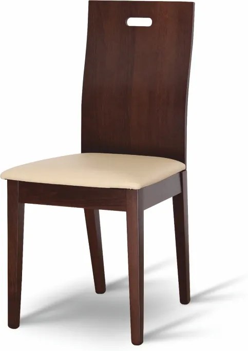 Dřevéná židle v jednoduchém bukovém provedení hnědá TK2007