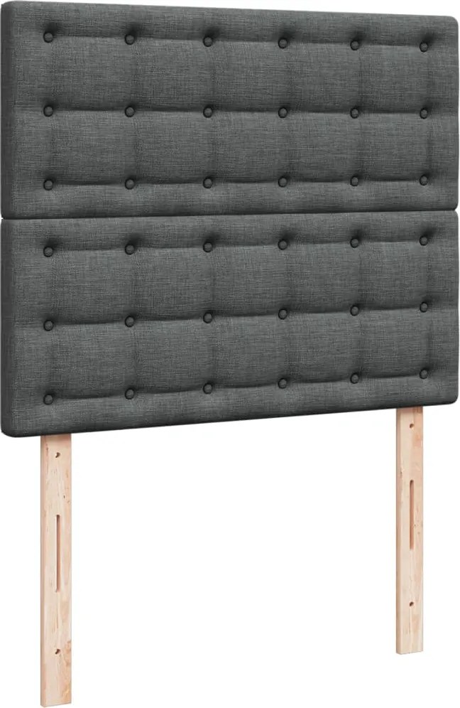 Box spring postel s matrací tmavě šedá 120x200 cm textil 3291650