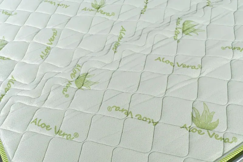 Pohovka JANIRA s rozkladem na každodenní spaní - matrace s Aloe vera, béžová (roma - 06 beige)