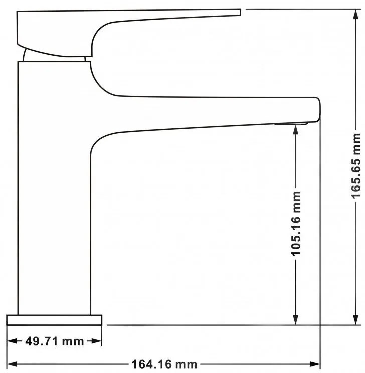 Mexen Lynx umyvadlová baterie, chromová, 745900-00