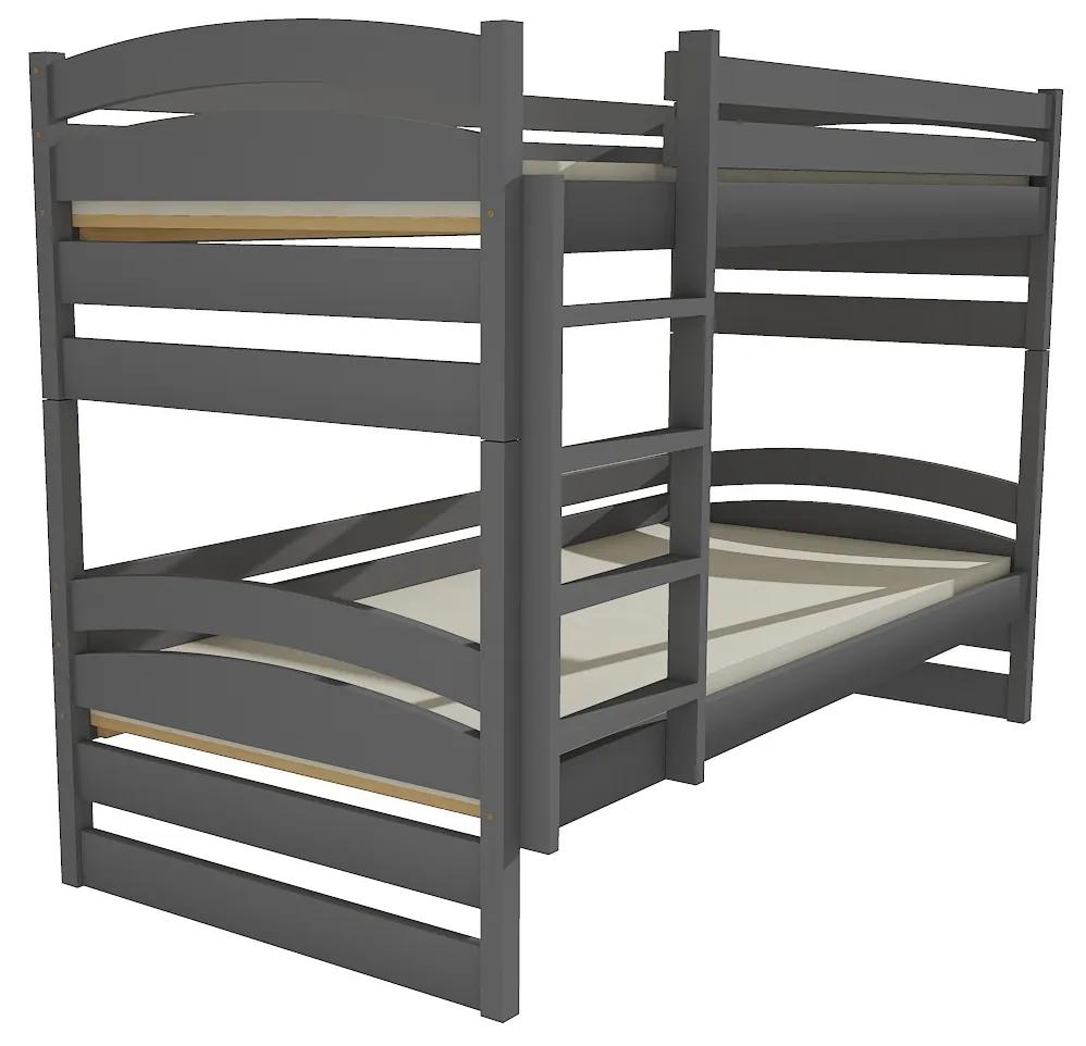 Patrová postel PP 020 90 x 190 cm - šedá