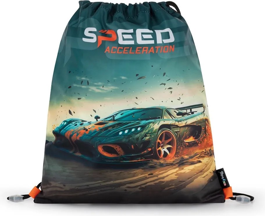 Oxybag PREMIUM - školní set Auto 3 ks: aktovka, penál, sáček