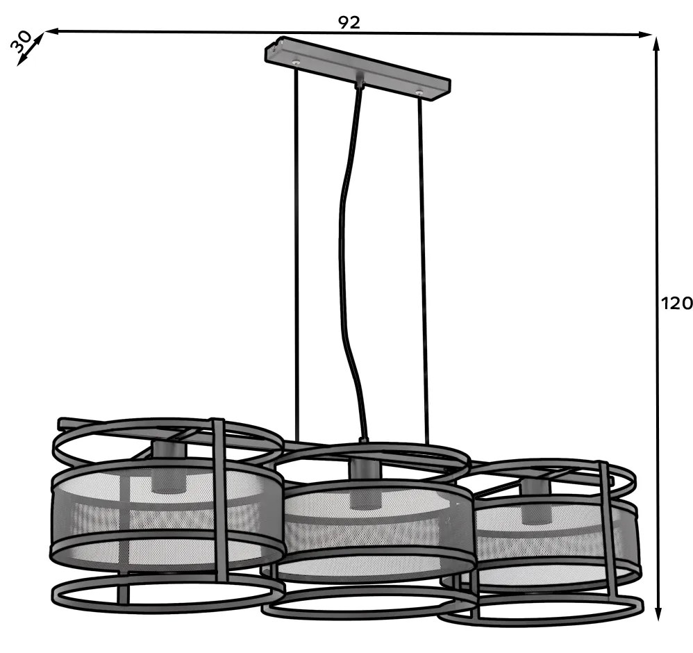 Eltap Moderní závěsné osvětlení Gormar 3 line