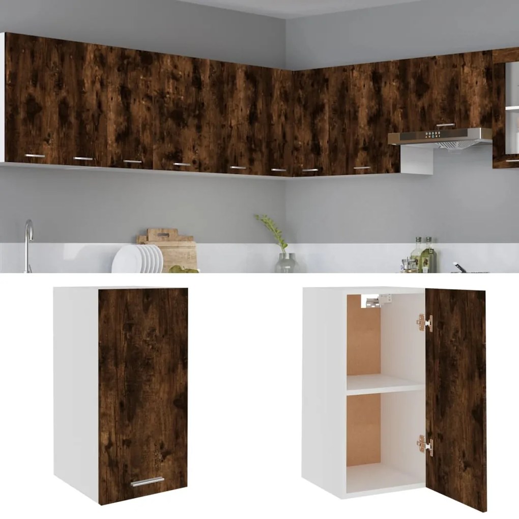 Závěsná Skříňka Lyon 29,5X31X60 Cm Kompozitní Dřevo Kouřový Dub
