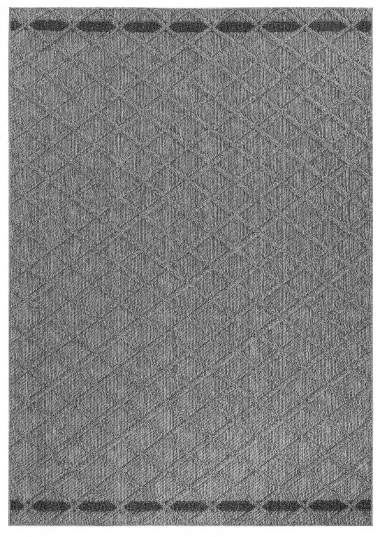 Ayyildiz, Kusový koberec Patara 4953 Grey – na ven i na doma, 80x250, šedá, chodba / předsíň