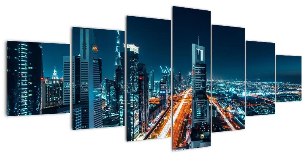 Obraz - Dubajská noc (210x100 cm)