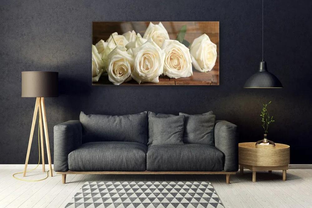 Plexisklo-obraz Růže Květiny Rostlina 120x60 cm