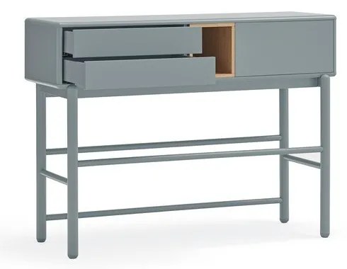 Modro-šedý konzolový stolek 35x120 cm Corvo – Teulat