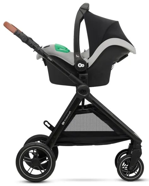KINDERKRAFT - Kombinovaný kočárek 3v1 ESME Moonlight grey + autosedačka MINK PRO