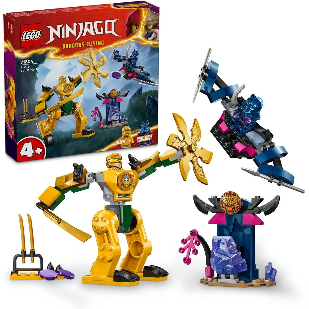 Lego stavebnice lego ninjago 71804 arinův bojový robot