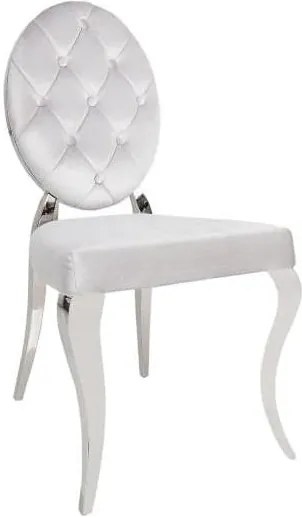 INV Jídelní židle Silver Barok šedá