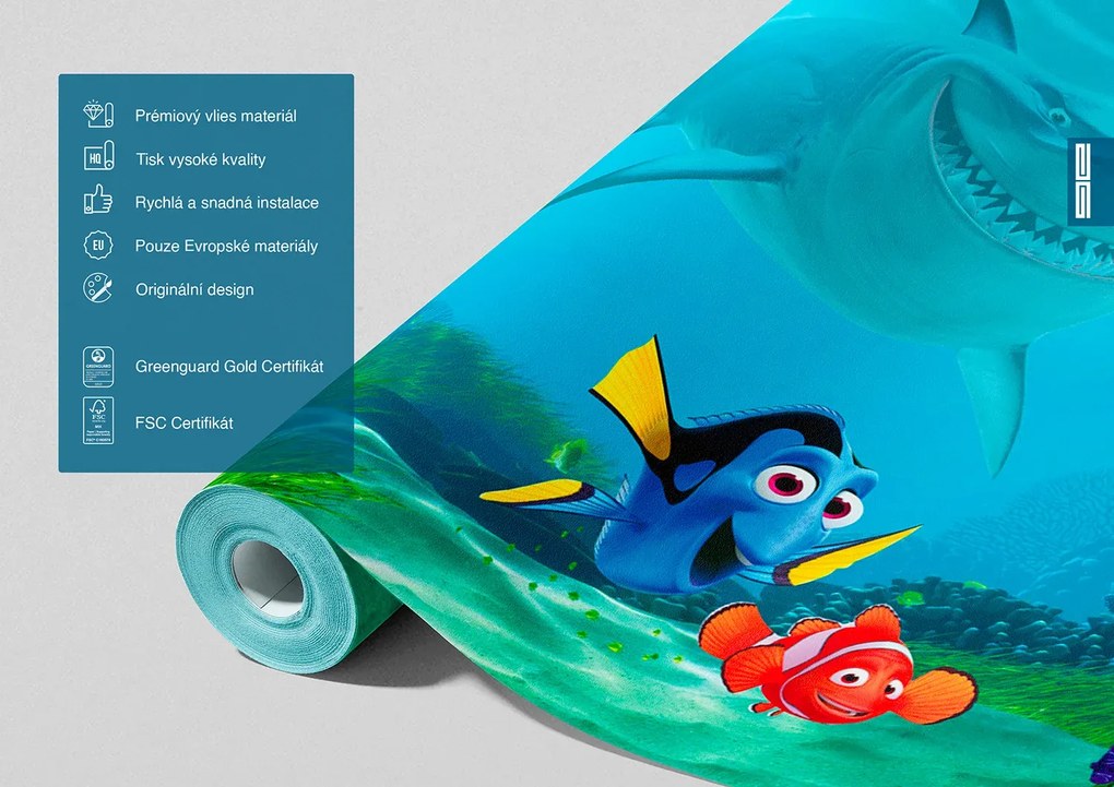 Dětská vliesová fototapeta na zed' Hledá se Nemo Bruce, Disney | 155 x 110 cm | DFTDNM 5230