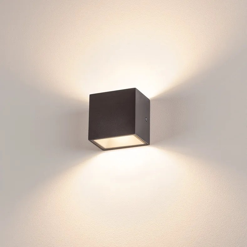 SLV 1002032 Sitra Cube, venkovní nástěnné svítidlo, LED 10W 3000K, antracit, výška 11cm, IP44