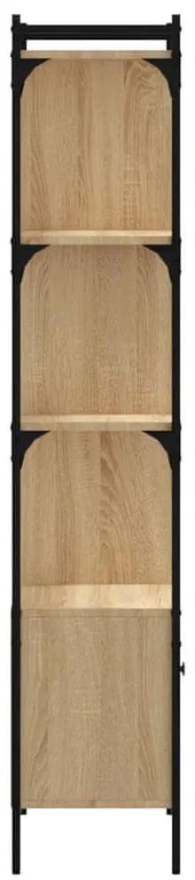 Petromila Knihovna s dvířky dub sonoma 44,5x30x154,5 cm kompozitní dřevo