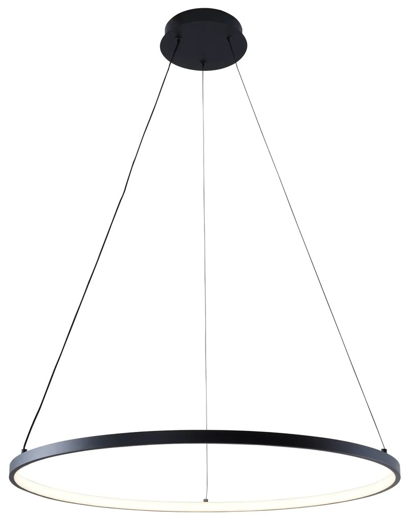 Moderní LED lustr Breno 60 černá