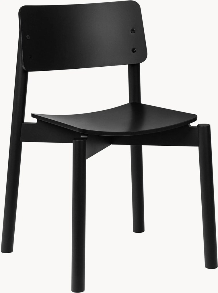 Stohovatelná dřevěná jídelní židle Wem