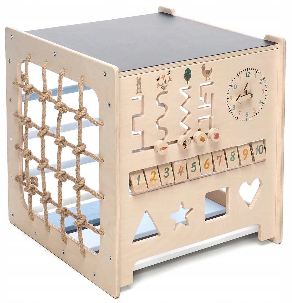 Montessori kostka 10v1 - duhová (Montessori kostka 10v1)