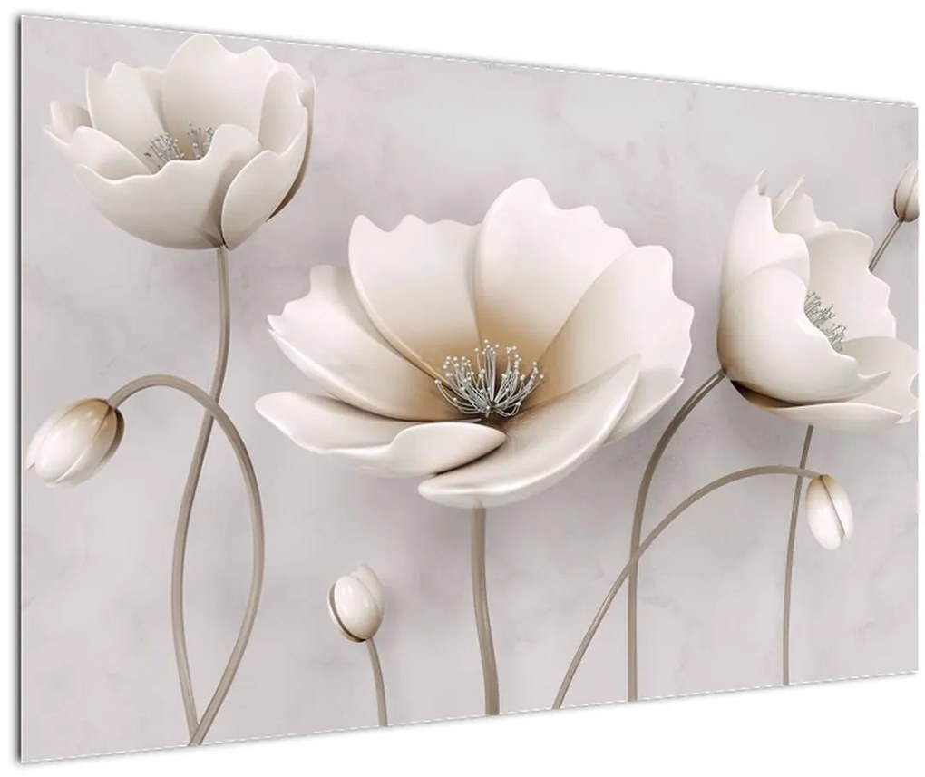 Obraz bílých květin (120x80 cm), 40 dalších rozměrů