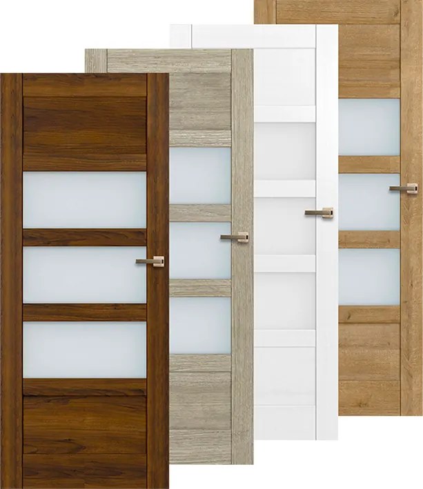 Interiérové dveře vasco doors BRAGA model B Průchozí rozměr: 70 x 197 cm, Orientace dveří: Levé dveře, Dekor: Ořech columbia