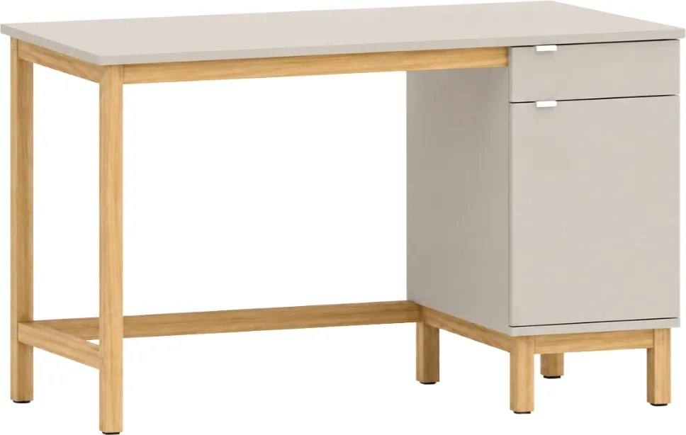 Psací stůl MODEL se šuplíkem a skříňkou do dětského pokoje Zvolte barvu: Světle modrá s bílým úchytem, Zvolte rozměr: 100x60 cm, Zvolte stranu: Pravá