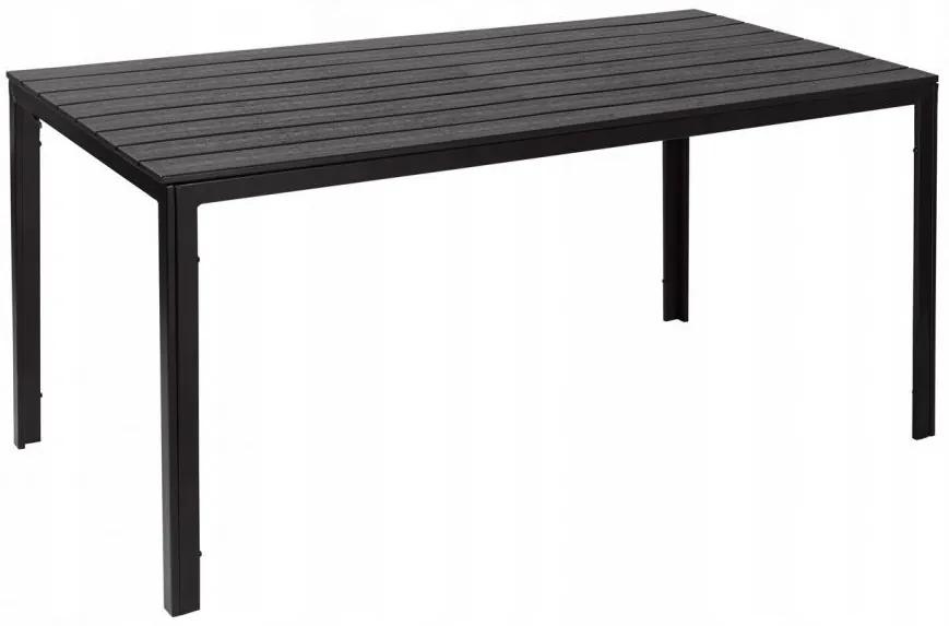 Zahradní cateringový stůl 156x78 cm černý