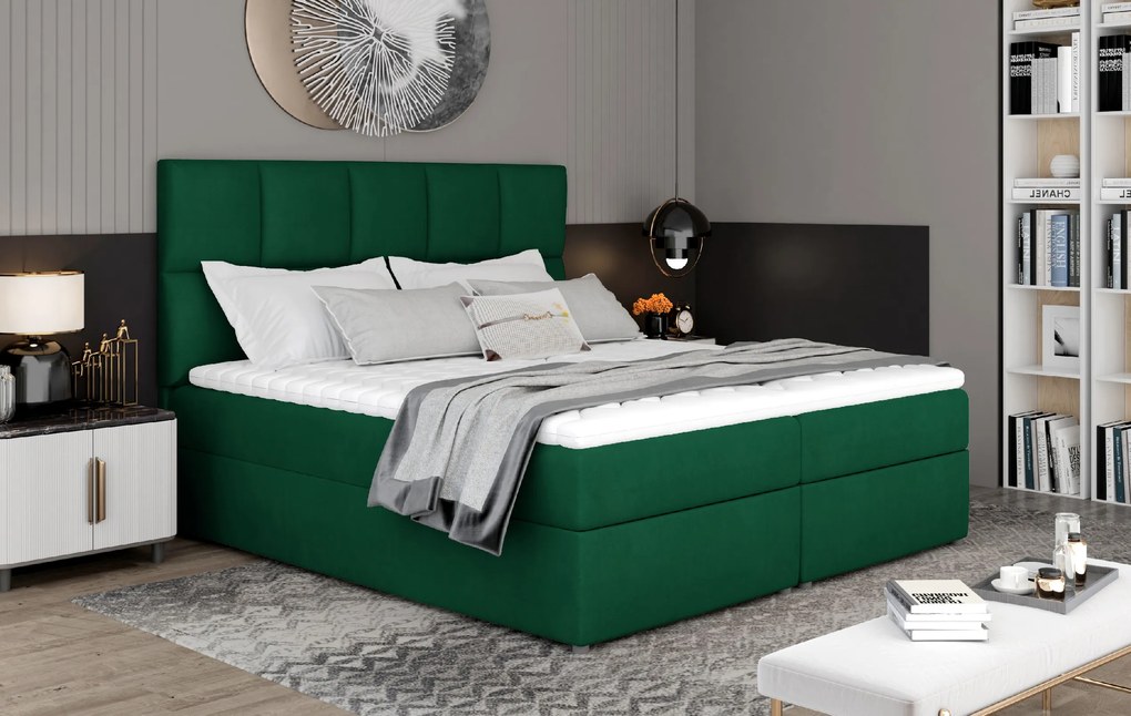 Glossy boxspring postel 185x210 Materiál / Dekor: Berlin 03