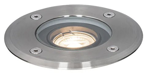 Moderní venkovní zemní bodové svítidlo ocelové 35 mm nastavitelné IP65 - Delux