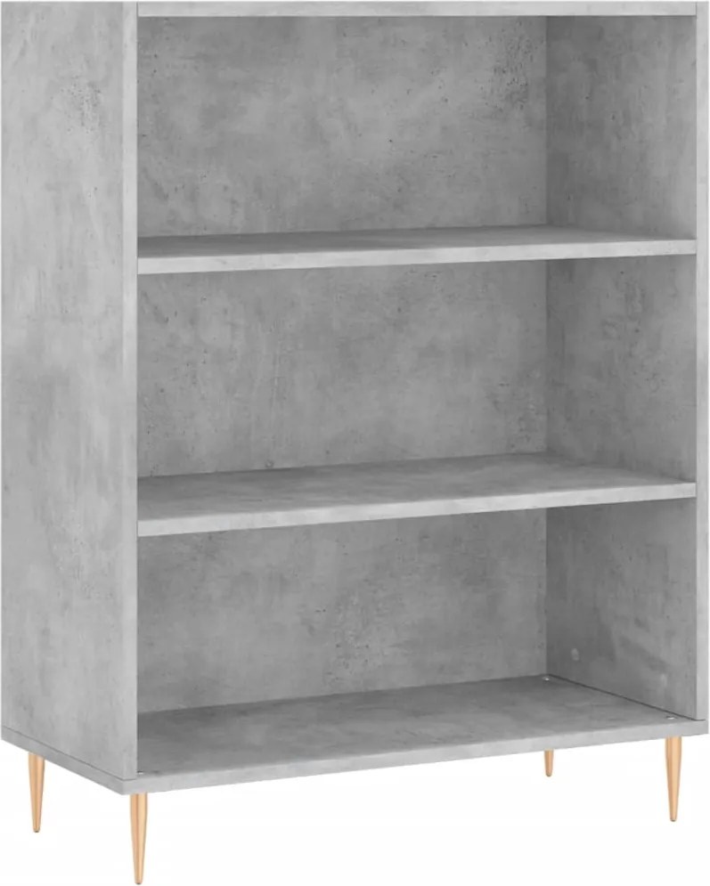 Skříň betonově šedá 69,5 x 32,5 x 180 cm kompozitní dřevo 3189561