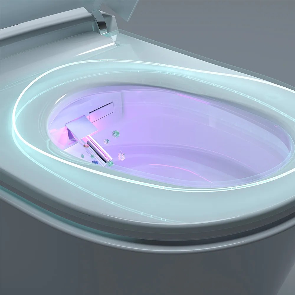 Mereo, Mereo WC s integrovaným elektronickým bidetem, RIMLESS, 592x380x430 cm, keramické, vč. sedátka, MER-VSD110S2