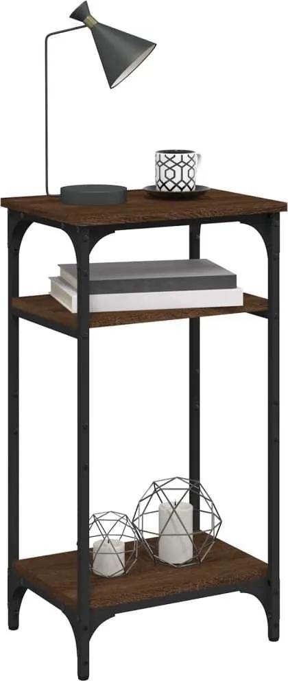 vidaXL Odkládací stolek 40 x 30 x 75 cm kompozitní dřevo [825801] Barva: šedá sonoma