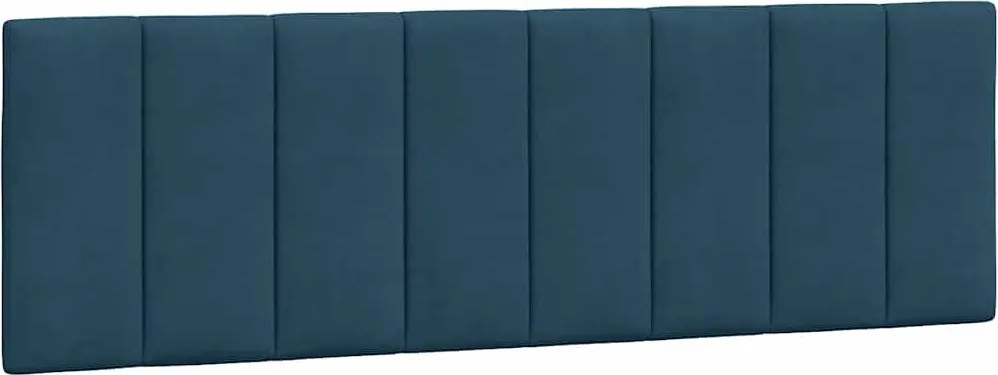 Postel s matrací Hanko modrá 160 x 200 cm samet 3208608