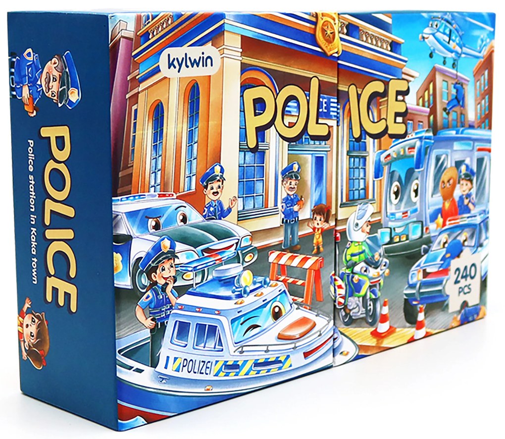 Aga4Kids Dětské puzzle Policie 240 dílků